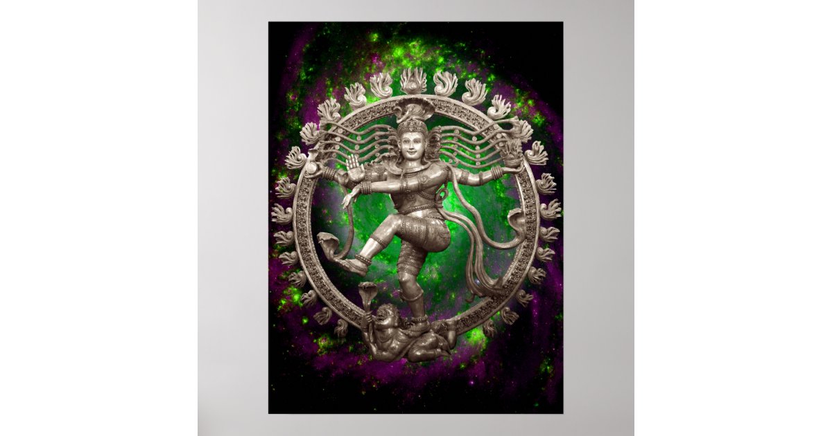 Shiva Dancing Circle Poster | Zazzle