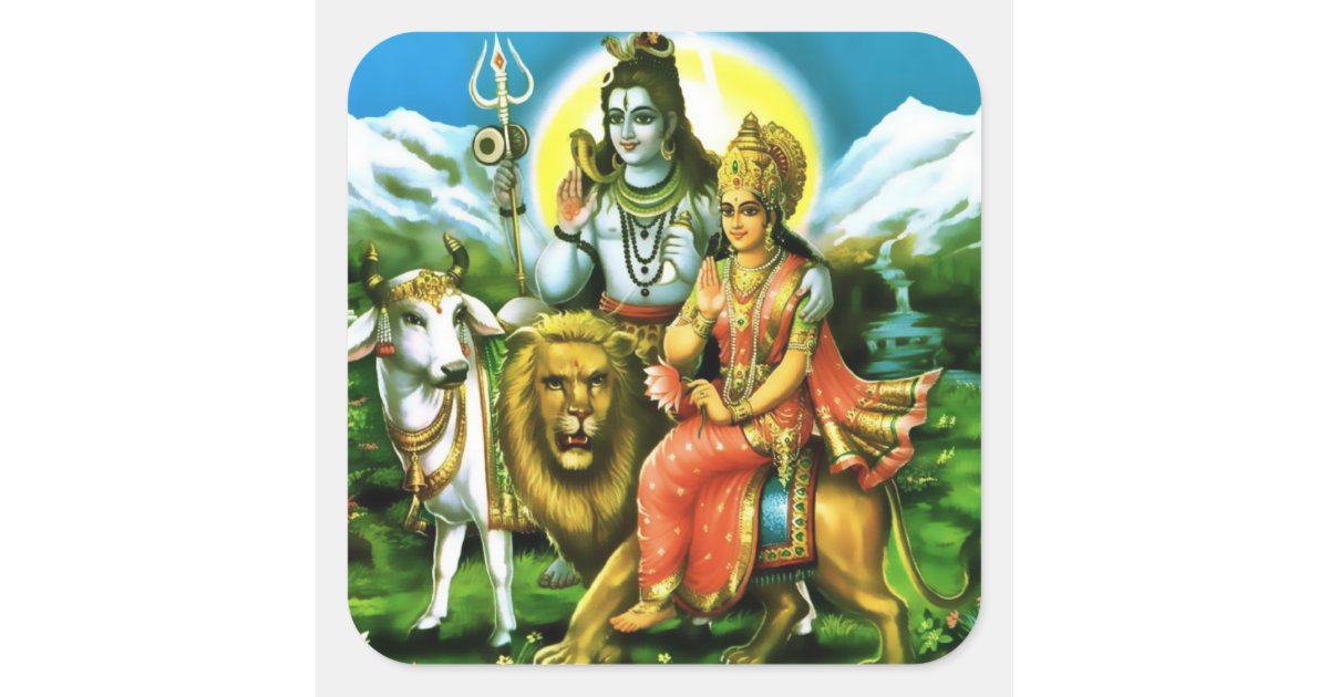 Shiva & Parvati Stickers | Zazzle
