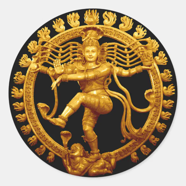 Shiva's Dance Classic Round Sticker | Zazzle