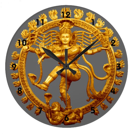 Shiva's Dance Large Clock | Zazzle.com