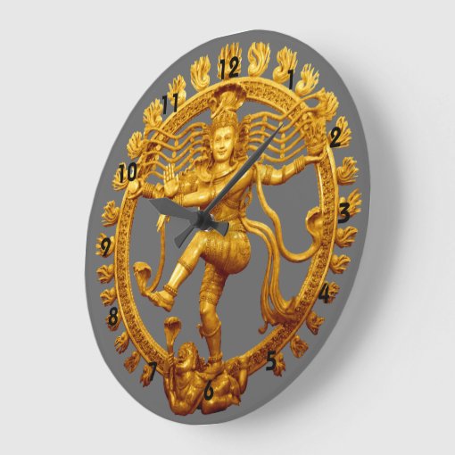 Shiva's Dance Large Clock | Zazzle
