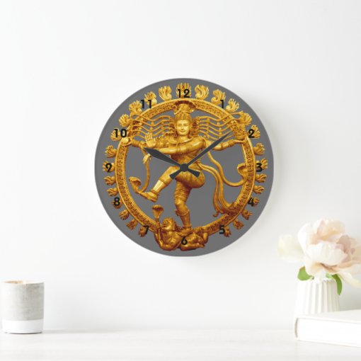 Shiva's Dance Large Clock | Zazzle