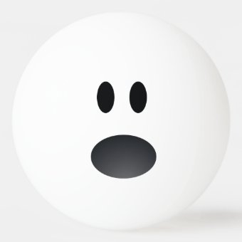 Shocked Face Ping Pong Ball | Zazzle