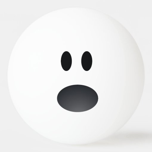 Shocked Face Ping Pong Ball | Zazzle
