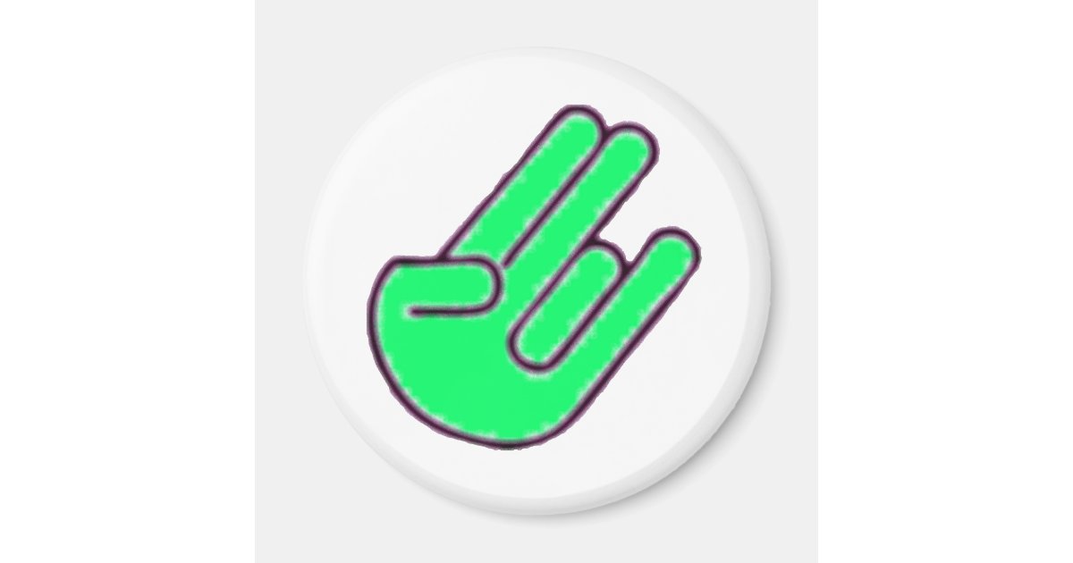 Shocker Hand Symbol Magnet | Zazzle