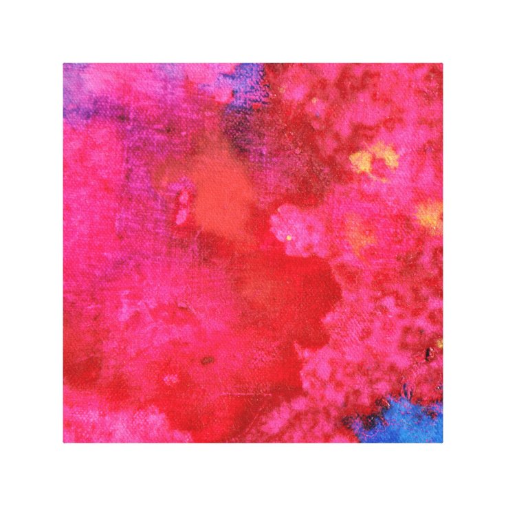 Shocking Pink abstract modern art Canvas Print | Zazzle