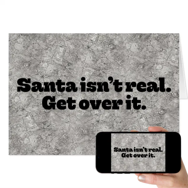 Shocking “Santa Isn’t Real” Christmas Card | Zazzle