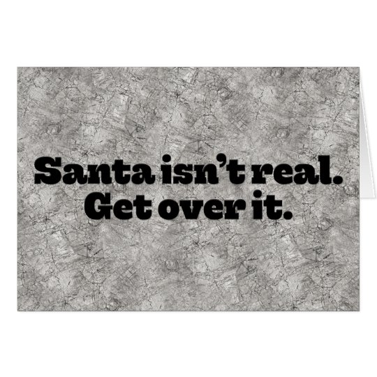 Shocking “Santa Isn’t Real” Christmas Card | Zazzle.com