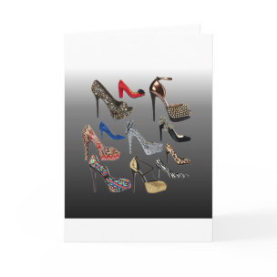 Stilettos High Heel Collage Fabric | Zazzle