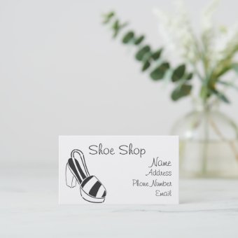 Shoe Shop Business Cards | Zazzle