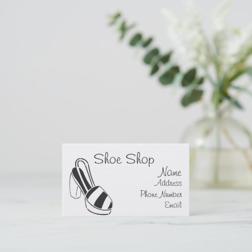 Shoe Shop Business Cards | Zazzle