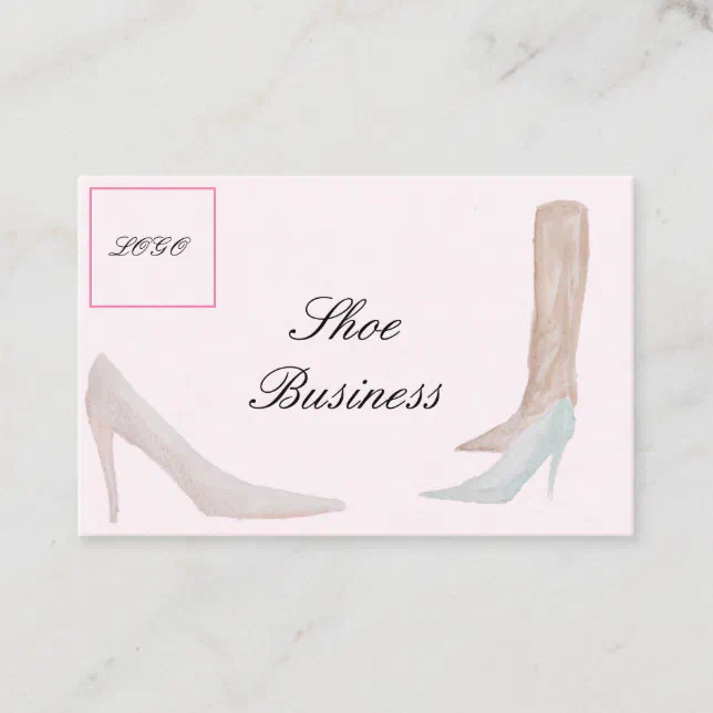 Shoe Store Fashion Business Card | Zazzle