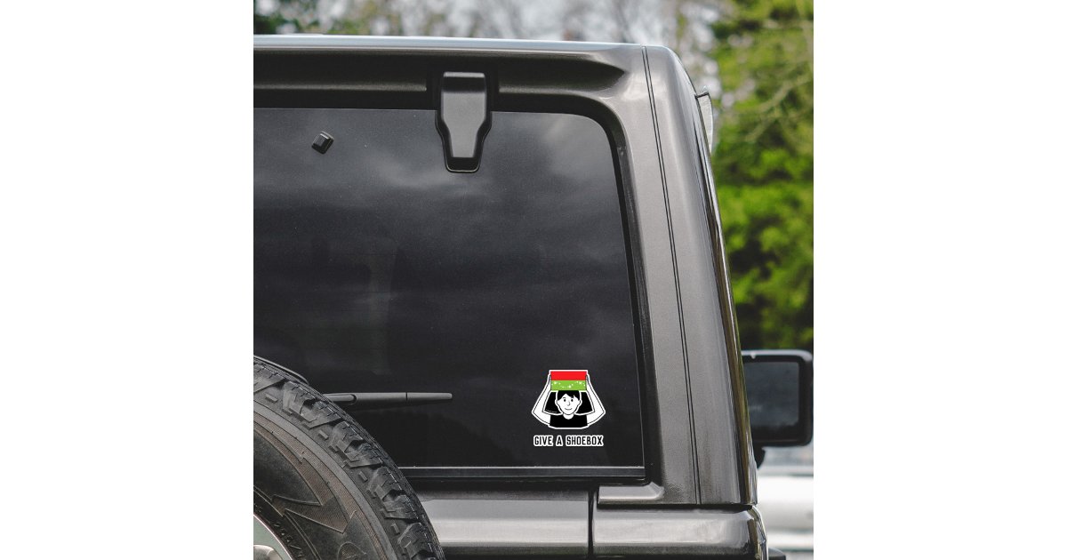 Shoebox Family Vinyl Car Window Sticker - Boy | Zazzle
