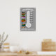 Shoebox Thermometer Poster - Gray | Zazzle
