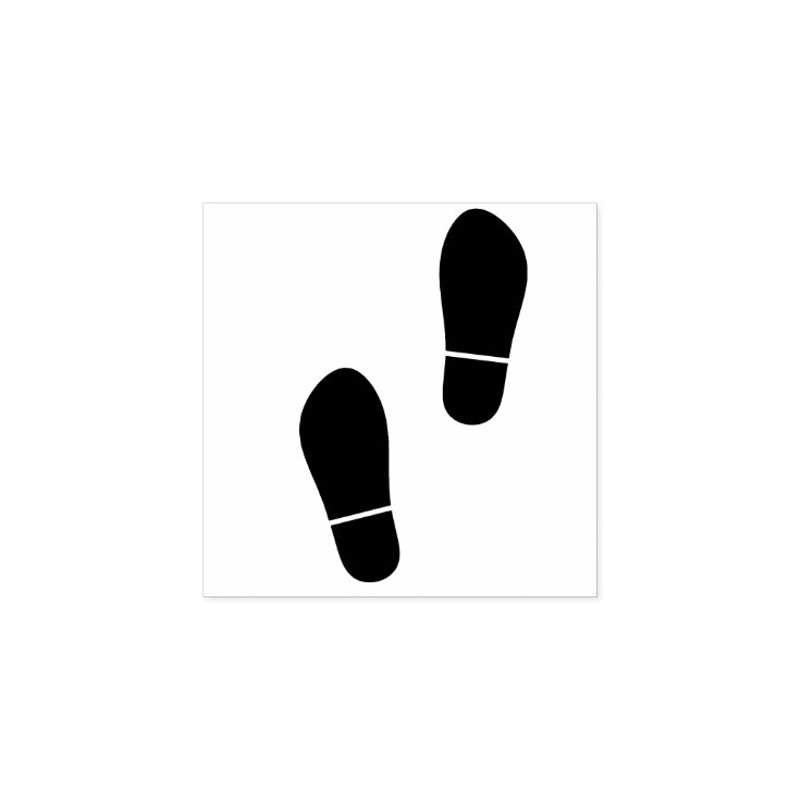 Shoeprint rubber stamp, shoe print rubber stamp | Zazzle