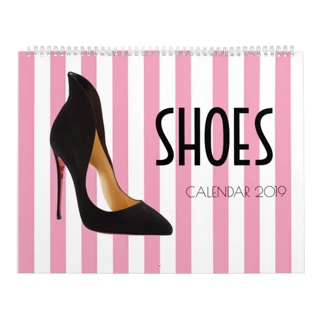 SHOES CALENDAR 2019 - large size | Zazzle
