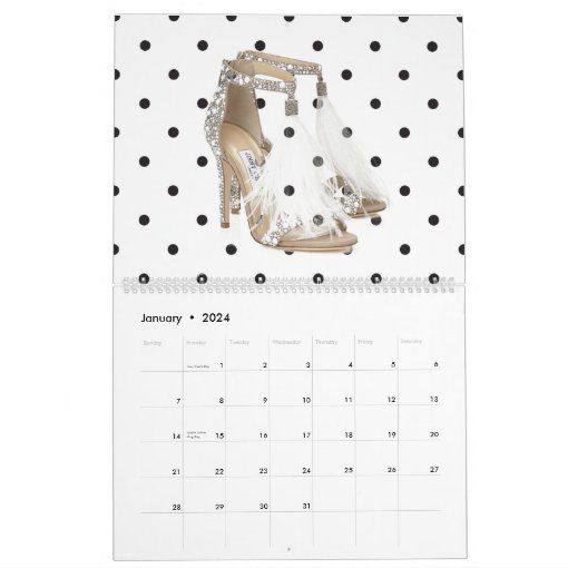 SHOES CALENDAR 2019 - large size | Zazzle