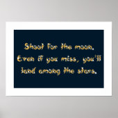 Shoot for the Moon poster | Zazzle