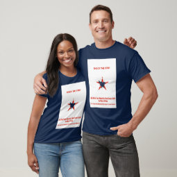 Shoot the Star Target Card T-Shirt | Zazzle