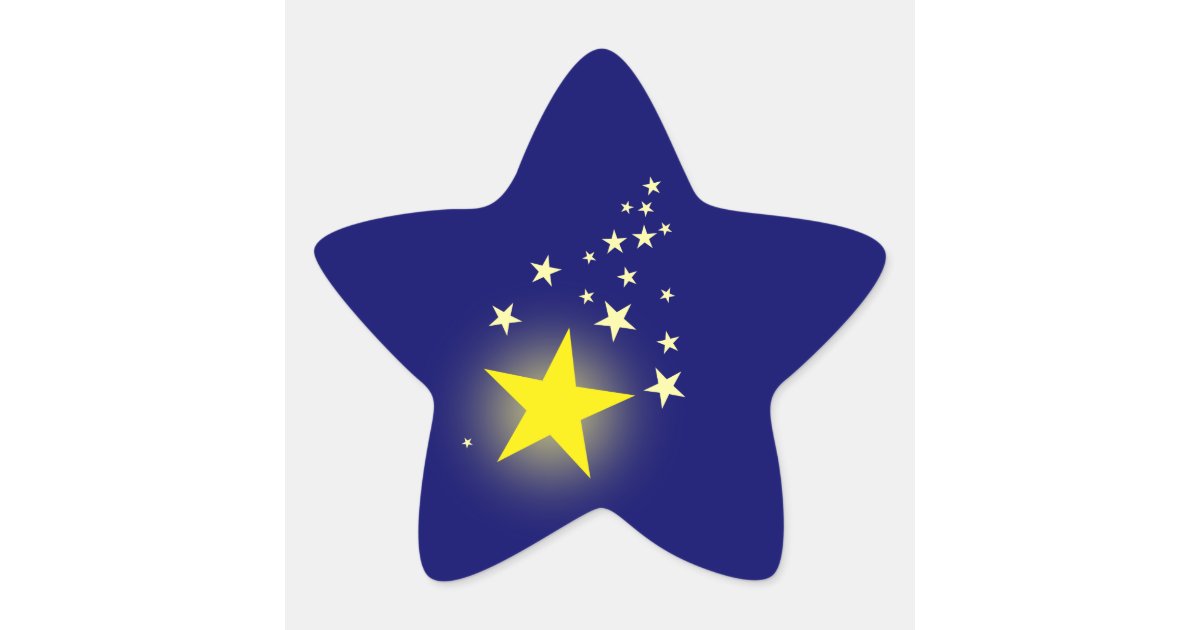 Shooting Star Star Sticker | Zazzle