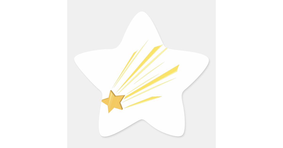 Shooting Star Star Sticker | Zazzle