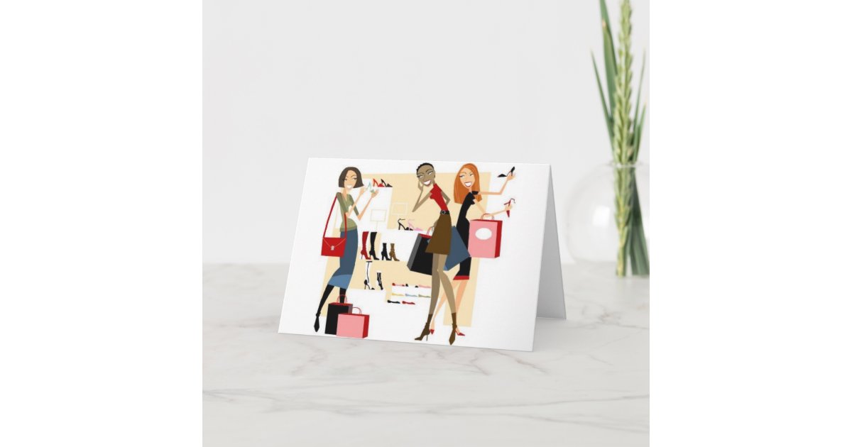 Shopaholic Greeting Cards | Zazzle