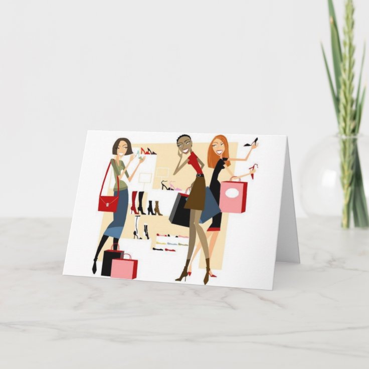 Shopaholic Greeting Cards | Zazzle