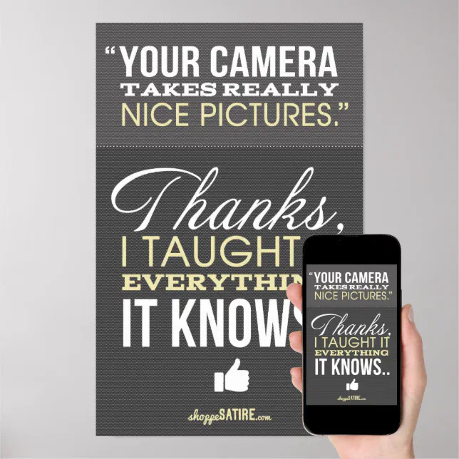 Shoppe Satire - Humor for Photographers Print | Zazzle