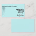 Shopping Cart Business Card | Zazzle