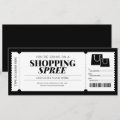 Shopping Day Spree Gift Certificate Voucher Card | Zazzle