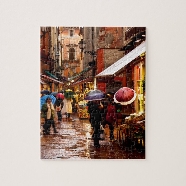 Shopping in the Rain Jigsaw Puzzle | Zazzle.com