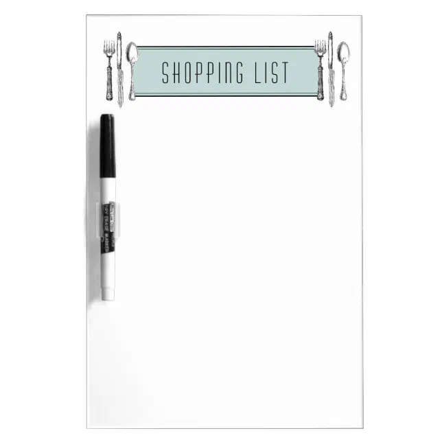 Shopping List Dry Erase Board | Zazzle