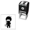 Shopping Ninja Girl Self-inking Stamp | Zazzle