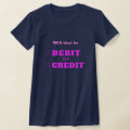 Shopping Shirt Debit or Credit | Zazzle