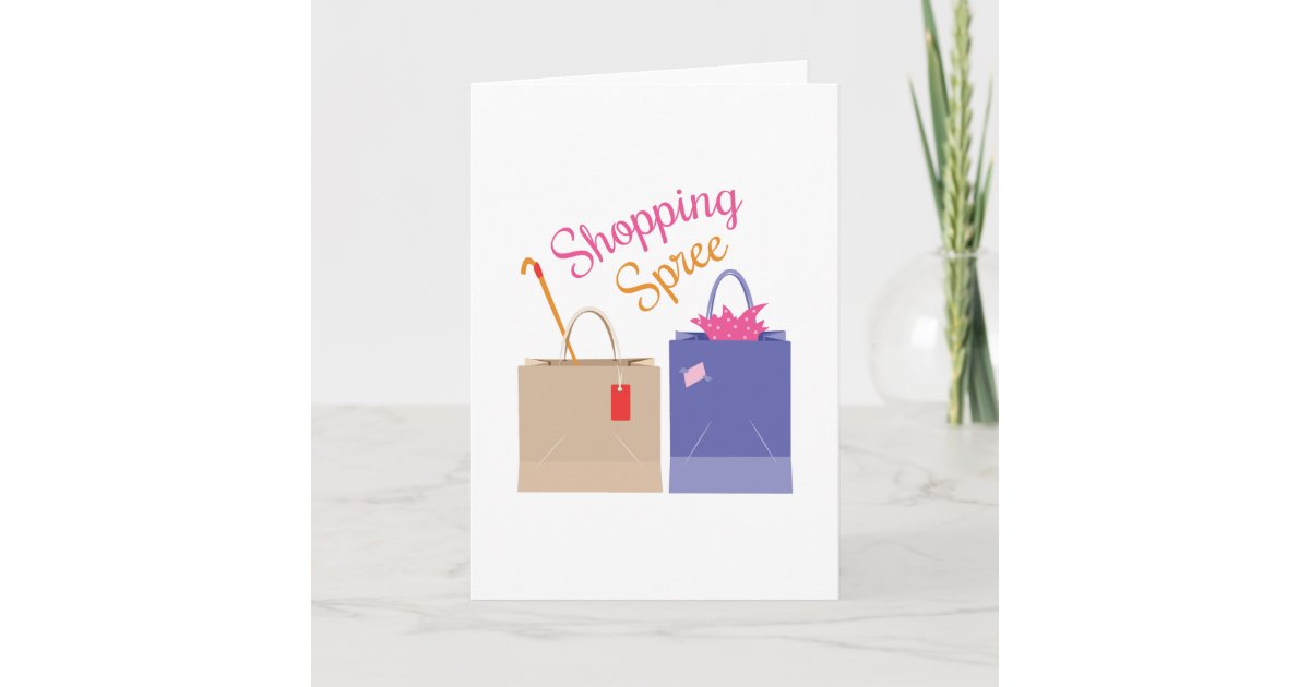 Shopping Spree Card | Zazzle.com
