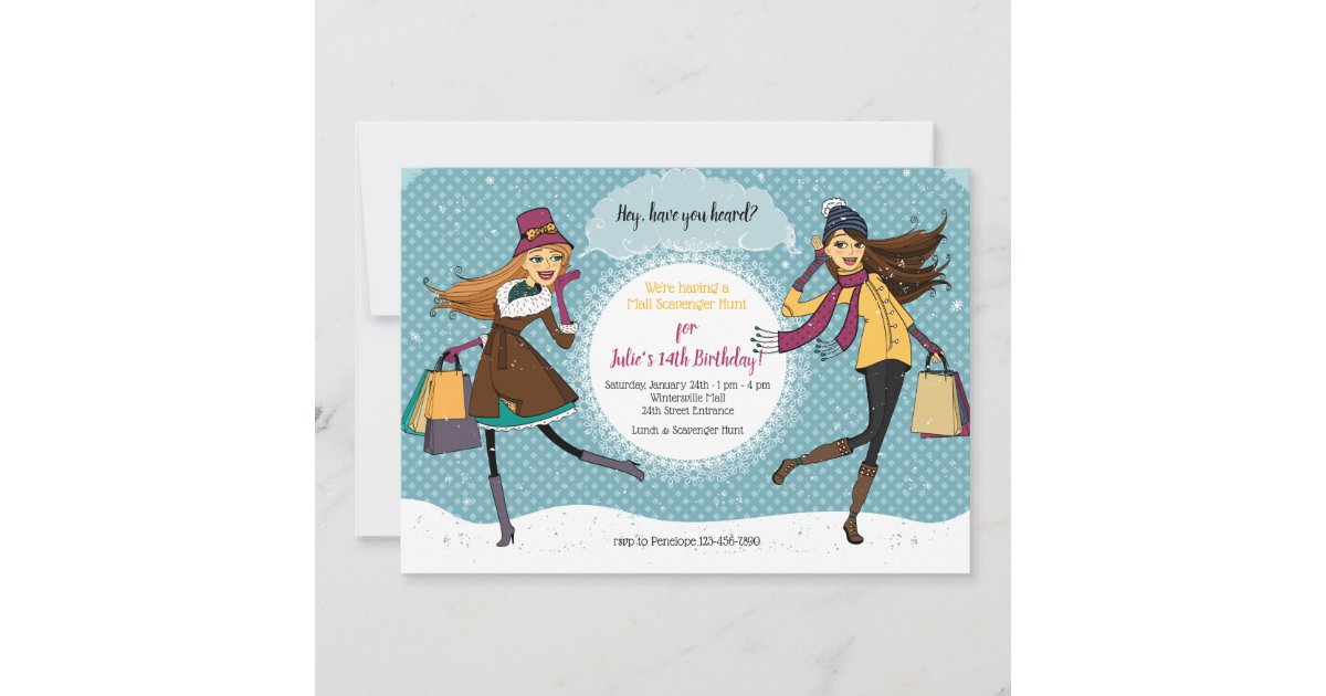 Shopping Spree Invitation | Zazzle
