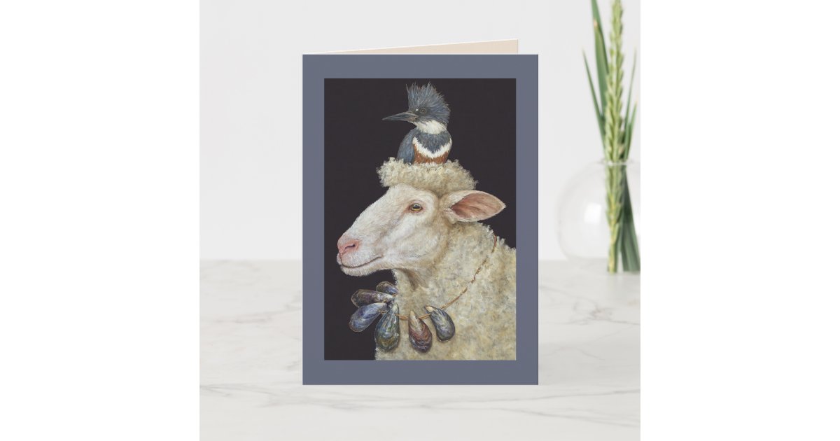 Shore Sheep card | Zazzle