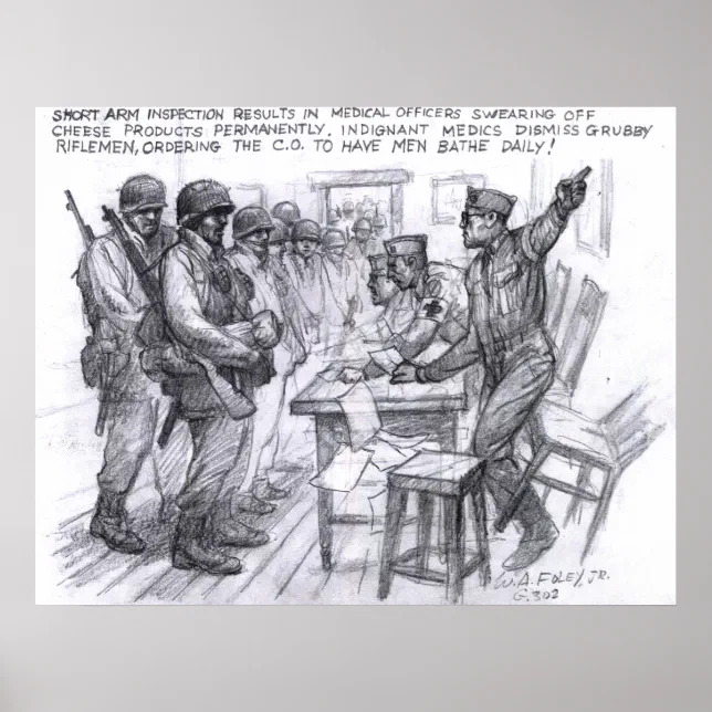 Short-arm inspection poster | Zazzle