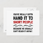 Short People Postcard | Zazzle