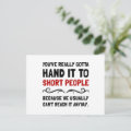 Short People Postcard | Zazzle
