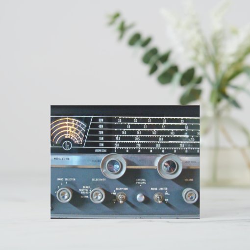 Short Wave Radio Receiver Postcard | Zazzle