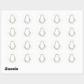 Shortfin Mako Shark Jaws Logo Classic Round Sticker | Zazzle
