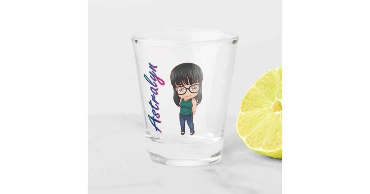 Shot Glass - Astralyn Chibi | Zazzle
