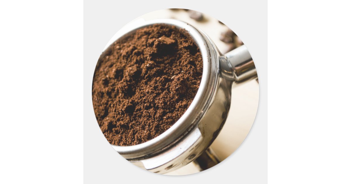 Shot of Espresso Ready to Brew for Cappuccino Classic Round Sticker ...
