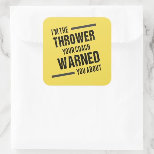 Shot Put Discus Javelin Hammer Thrower Stickers | Zazzle