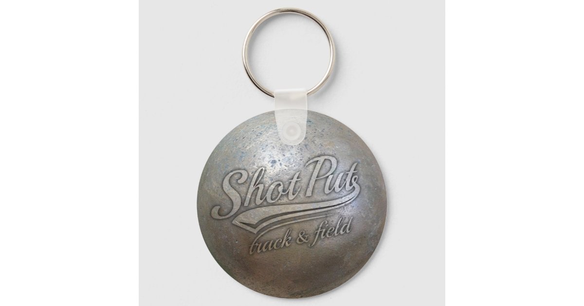 shot put implement keychain | Zazzle