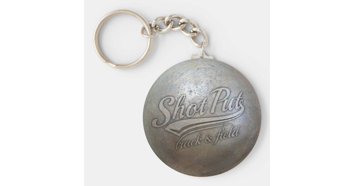 shot put implement keychain | Zazzle.com