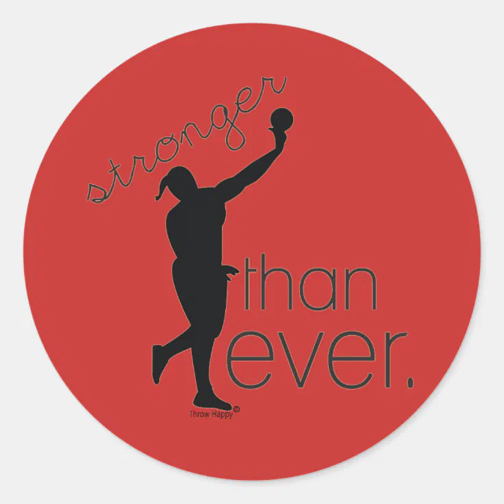 Shot Put Thrower Scrapbook Stickers Gift | Zazzle