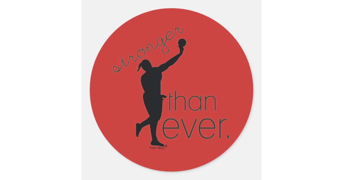 Shot Put Thrower Scrapbook Stickers Gift | Zazzle