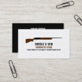Shotgun Design, Gunsmith, Gunstore Business Card | Zazzle